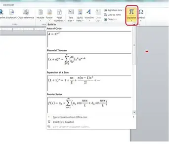 How To Insert Equations In Word 2010 - Tessshebaylo