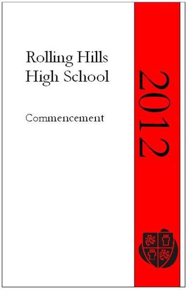 High School Graduation Program Cover Design