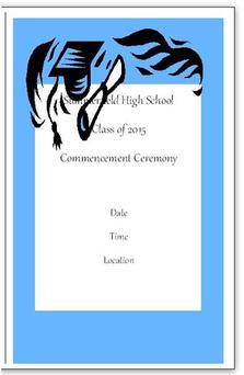High School Graduation Program Cover