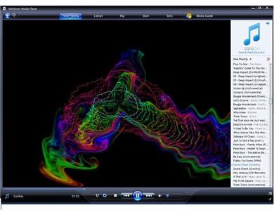 Windows Media Player 12 Visualizations